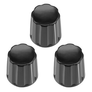 3 Pcs 18x18mm Plastic Potentiometer Volume Control Rotary Knob K16-1 ...