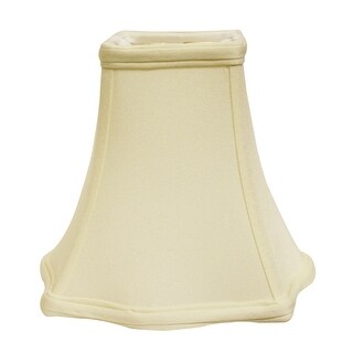 HomeRoots 18" Ivory Premium Square No Slub Lampshade - 18 - Bed Bath ...