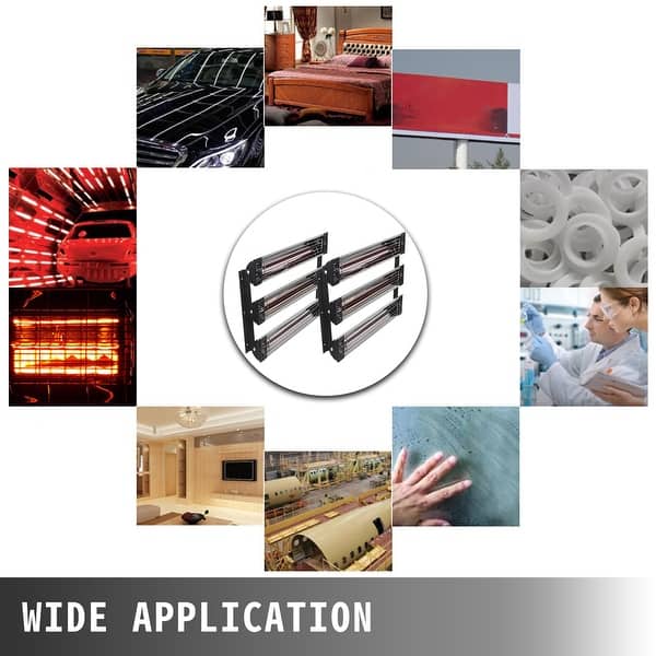 Paint Booth Heater 3000W Paint Spray Booth Automotive Heater Lamp 2 x ...