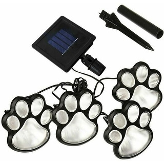 4Pcs Solar Paw Print Lights - On Sale - Bed Bath & Beyond - 40009009