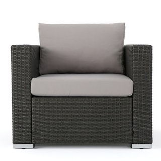 Santa Rosa Wicker Outdoor Club Chair by Christopher Knight Home - On ...