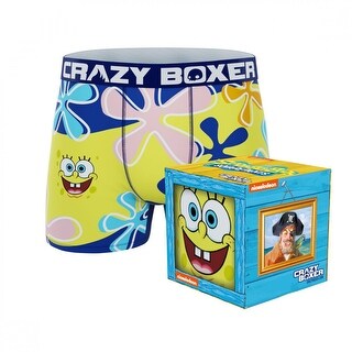 Crazy Boxers Spongebob Squarepants Coral Reef Boxer Briefs In Gift Box ...