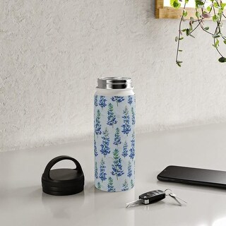 Daily Boutik Blue Bonnet Handle Lid Water Bottle - Bed Bath & Beyond ...