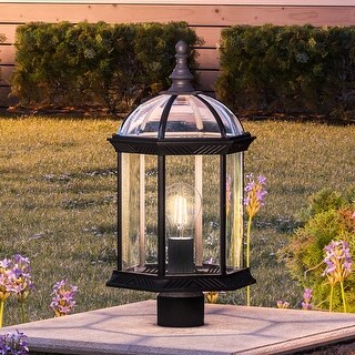 Luxury Transitional Outdoor Post Light, 18.125"H x 9.75"W, with ...