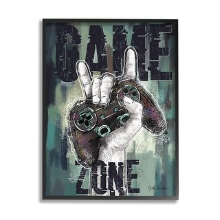Stupell Game Zone Controller Framed Giclee Art Design by Nidhi Wadhwa ...