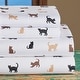 Adorable Silhouette Cat Sheets - Set of 4 - Bed Bath & Beyond - 36713025