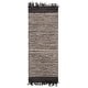 SAFAVIEH Handmade Vintage Boho Leather Zhanna Modern Stripe Leather Rug ...