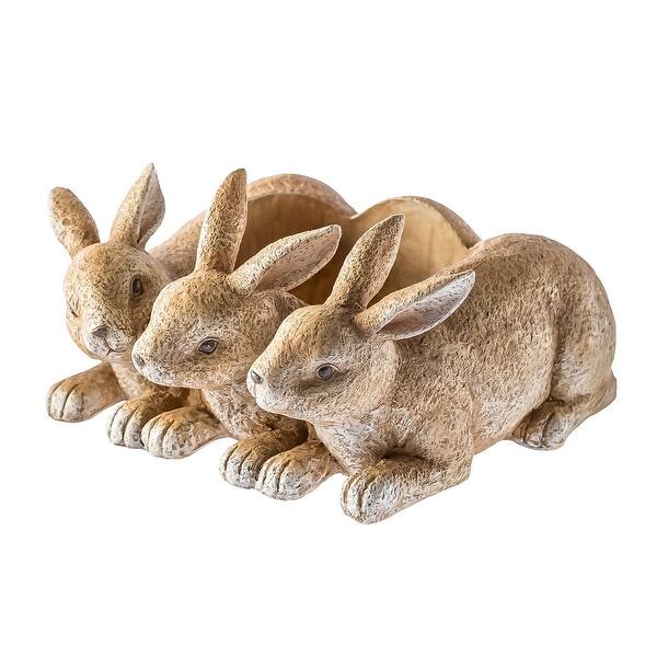 Bunny Triplets Resin Planter - Bed Bath & Beyond - 35938007
