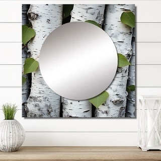 Designart "White Forest Trees In Aspen Colorado I" Botanical Wall ...