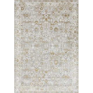 Badgley Mischka Oasis Golden Fleece Area Rug - Bed Bath & Beyond - 40521143