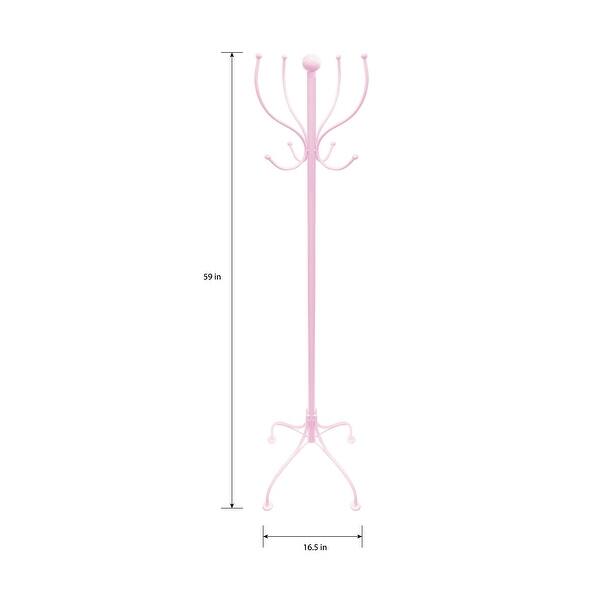 DESIGNSTYLES Kids Coat Rack Stand - Free Standing Painted Metal Coat ...