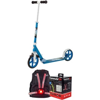 Razor A5 Lux Kick Scooter with Veglo X4 Wearable Rear Light System ...