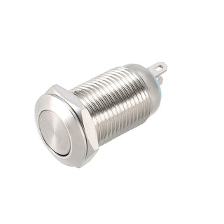 Momentary Metal Push Button Switch 10mm Mounting Dia 1NO 1NC COM DC 30V ...