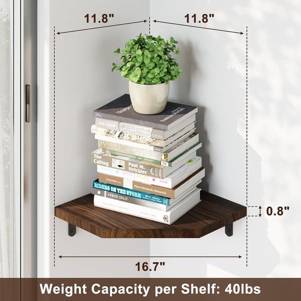 rustic corner shelves floating