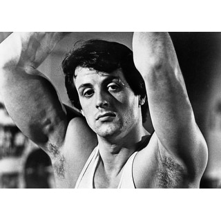 Sylvester Stallone wearing a Tank Top and Hands Raised Photo Print ...