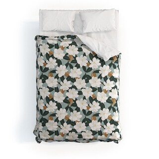 Little Arrow Design Co Magnolia Flowers Dusty Blue Made To Order Full ...