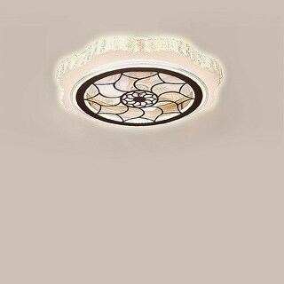 23'' Modern LED Ceiling Fan Flower Shape with Remote - Bed Bath ...