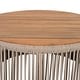 Outdoor Rattan rope & Acacia Wood Coffee Table - Patio Balcony ...