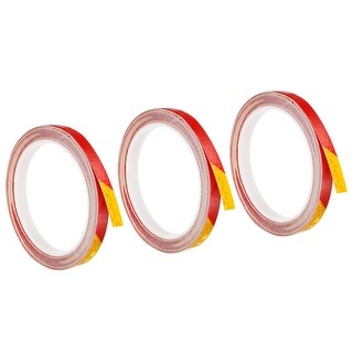 Reflective Tape, 3 Roll 26 Ft x 0.4-inch Safety Tape Reflector, Yellow ...