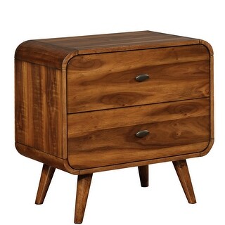 Modern Retro Design 2 Drawer Nightstand - Bed Bath & Beyond - 36744239