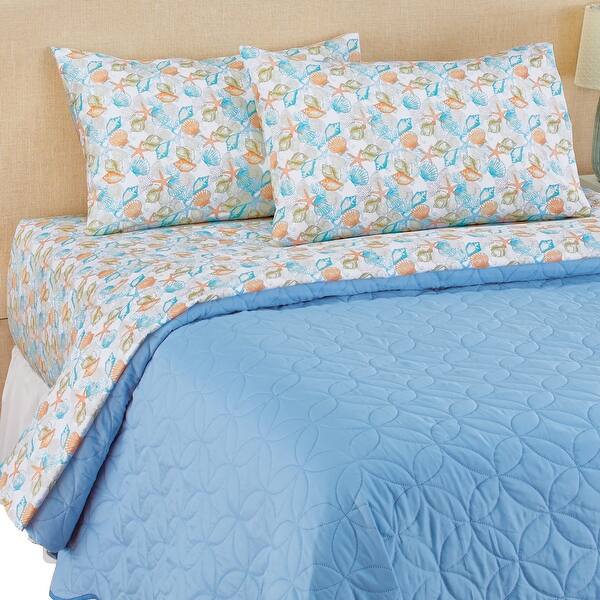 Coco Beach Bed Sheet & Pillowcase Complete Set - Bed Bath & Beyond ...