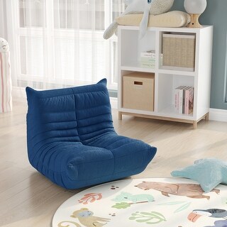 Handless Ergonomic Children Single Seat Lazy Sofa For Living Room, Blue ...