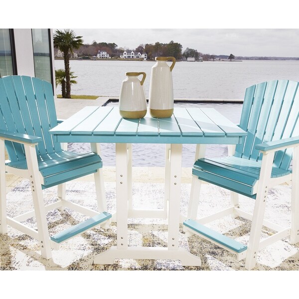 Caribbean Outdoor Acacia Balcony Bar Table by Christopher Knight Home ...