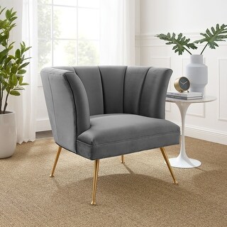 Veronica Channel Tufted Performance Velvet Armchair - Bed Bath & Beyond ...