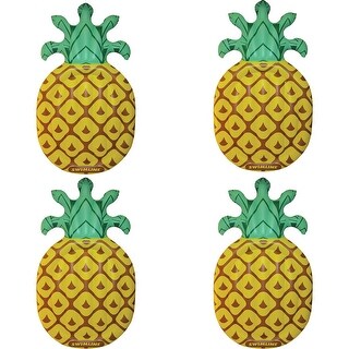 Swimline Giant 88" Inflatable Tropical Pineapple Pool Float Lounger (4 ...