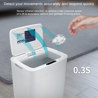 12L Automatic Infrared Sensor Mute Rubbish Garbage Waste Bin Kitchen ...