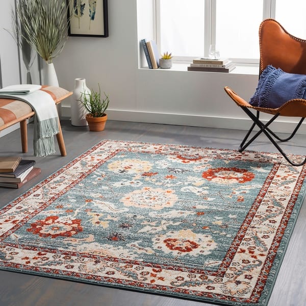 Artistic Weavers Tevazu Vintage Floral Medallion Area Rug - Bed Bath ...