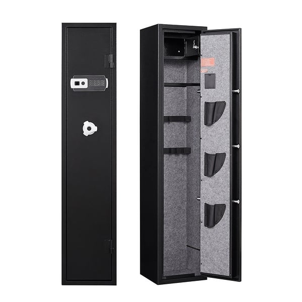 Digital Rifle Gun Safe with Electronic Lock, Large Gun Cabinet - Bed ...