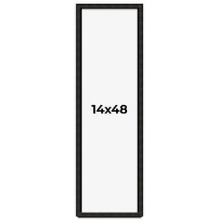 14x48 Shadow Box Black Rustic Barnwood Display Frame | 1.125 Inch - Bed ...