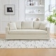 83.86" Chenille Upholstered Three-Seat Sofa with Deep Seat Design - Bed ...