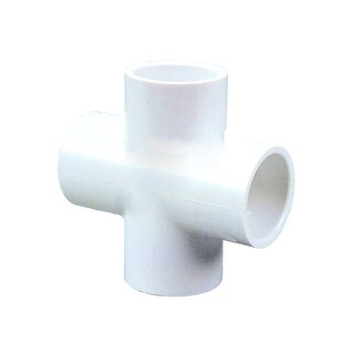 2 in. White Plastic PVC Cross - Bed Bath & Beyond - 39110550