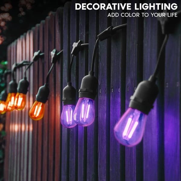 orange light bulbs for string lights