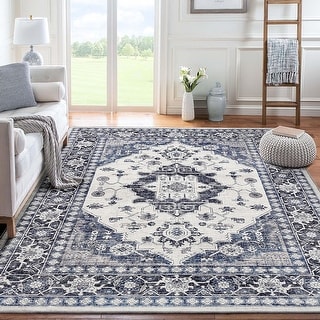 Area Rug Living Room Rugs,5x7,Blue - 5x7 - Bed Bath & Beyond - 39689438