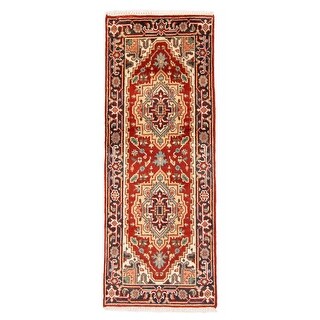 ECARPETGALLERY Hand-knotted Serapi Heritage Red Wool Rug - 2'5 x 5'10 ...