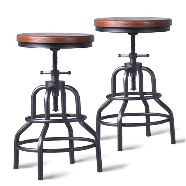 rustic industrial bar stools
