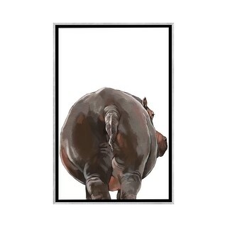 iCanvas "Hippo Butt" by Big Nose Work Framed - Bed Bath & Beyond - 37714396