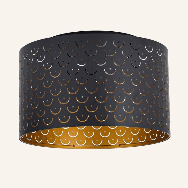 circular decorative flush light