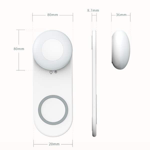 10W Fast Charging Wireless Charger Pad with LED Night Light - Bed Bath ...