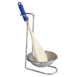 Stainless Steel Spoon Rest with Wood Spoon - Bed Bath & Beyond - 31762370