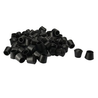 Rubber Leg Caps Tip Cup Feet Cover 5/8"Inner Dia 40pcs - Black - Bed ...
