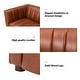 HULALA HOME Olinto Modern 83''W Genuine Leather Tufted Couch Sofa with ...