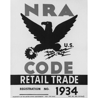 National Recovery Administration Nra Poster The Nra Was The New Deal ...