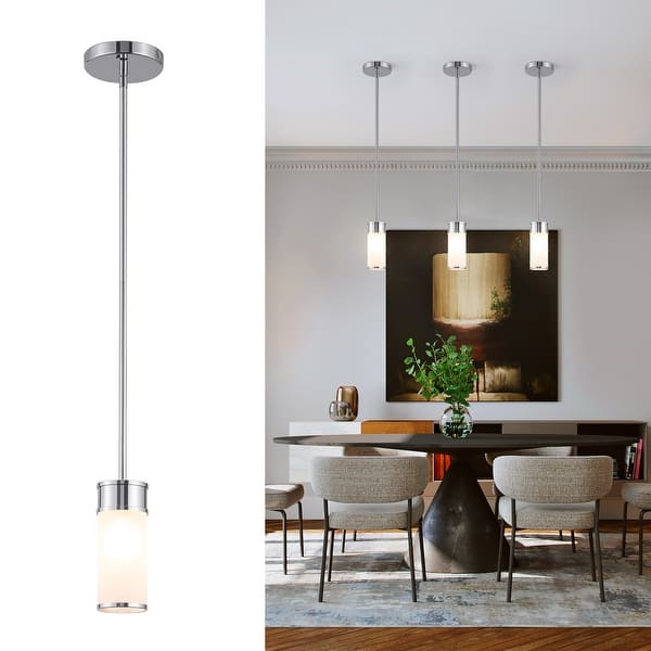 Pendant Lighting for Kitchen Island Chrome Integrated LED Warm Light ...