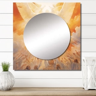 Designart "Jesus Modern Devotion II" Christianism Wall Mirror ...