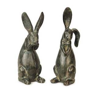 Floppy Ear Rabbit Statue (Set of 2) - Bed Bath & Beyond - 43819342
