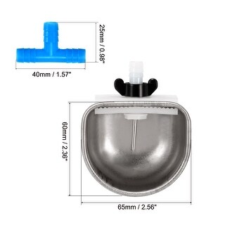 Rabbit Waterer Cups Automatic Poultry Drinker Bowl Split 87mm Width ...
